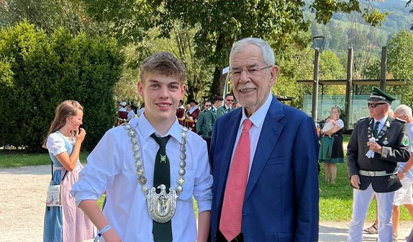 Bundeschützenprinz Mario Bender trifft Bundespräsident von Österreich ...
